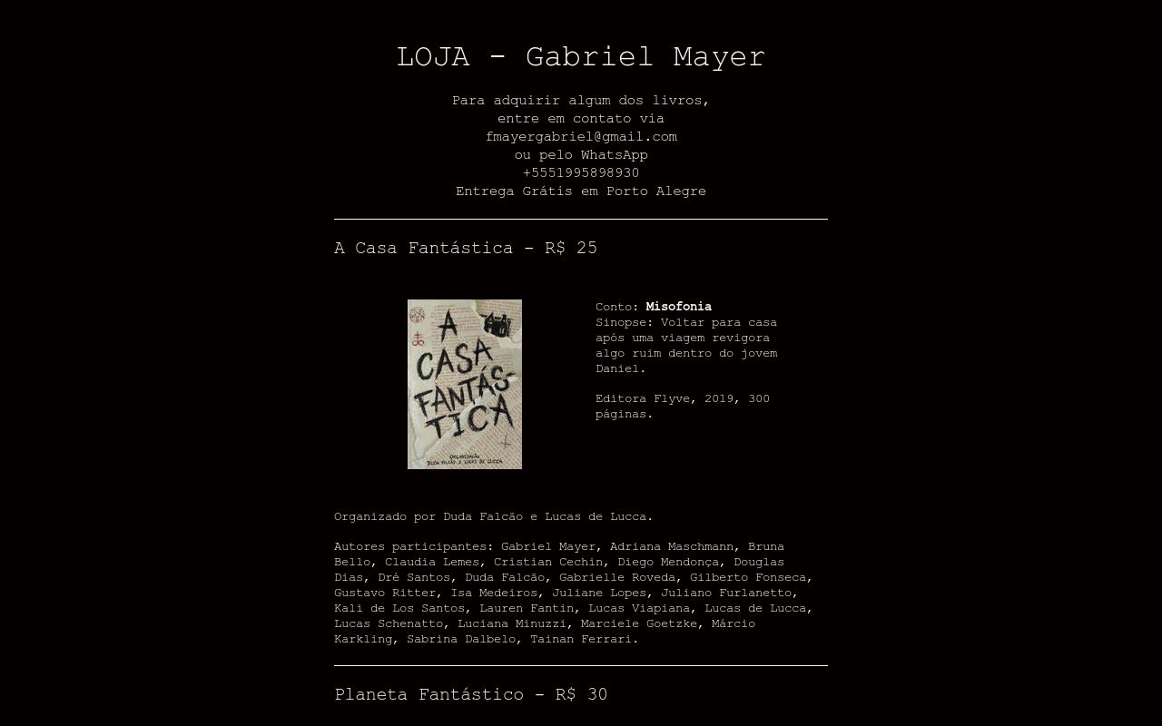 LOJA - Gabriel Mayer